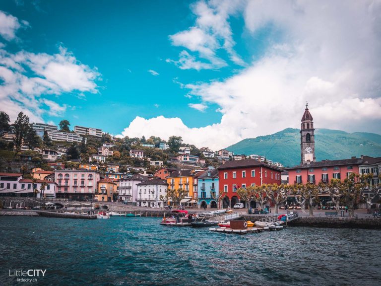 Schweizer Stadt Im Kanton Tessin